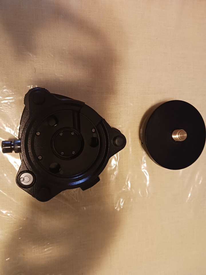 Black Fixed Adapter with 5/8 rotate & Tribrach With Optical plummet ...