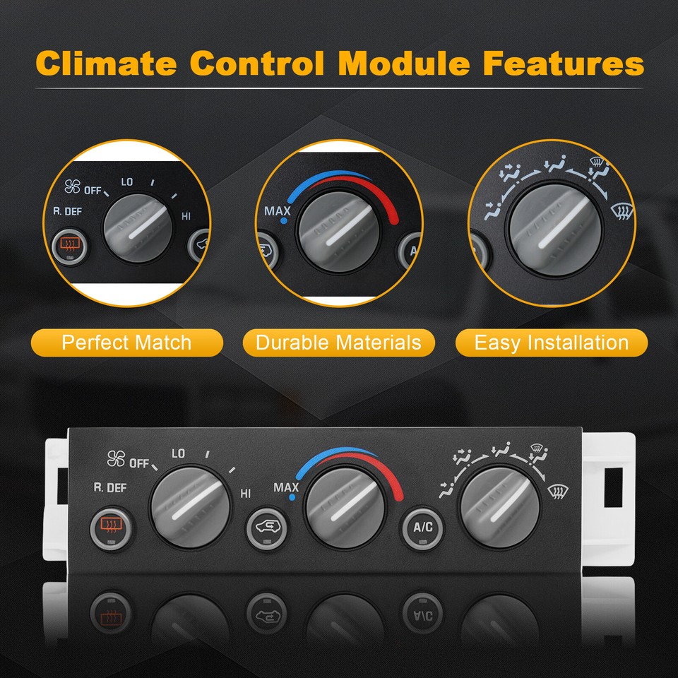 Air Conditioning Unit A/C Control Switch For Chevrolet C1500 C2500 ...