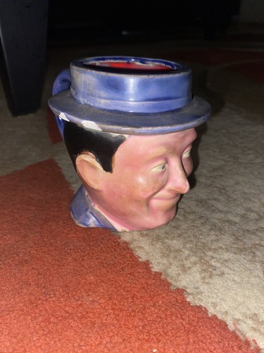 Toby Style Head Figure Face Ceramic Mug 1950, 5.5"H Homemade ...