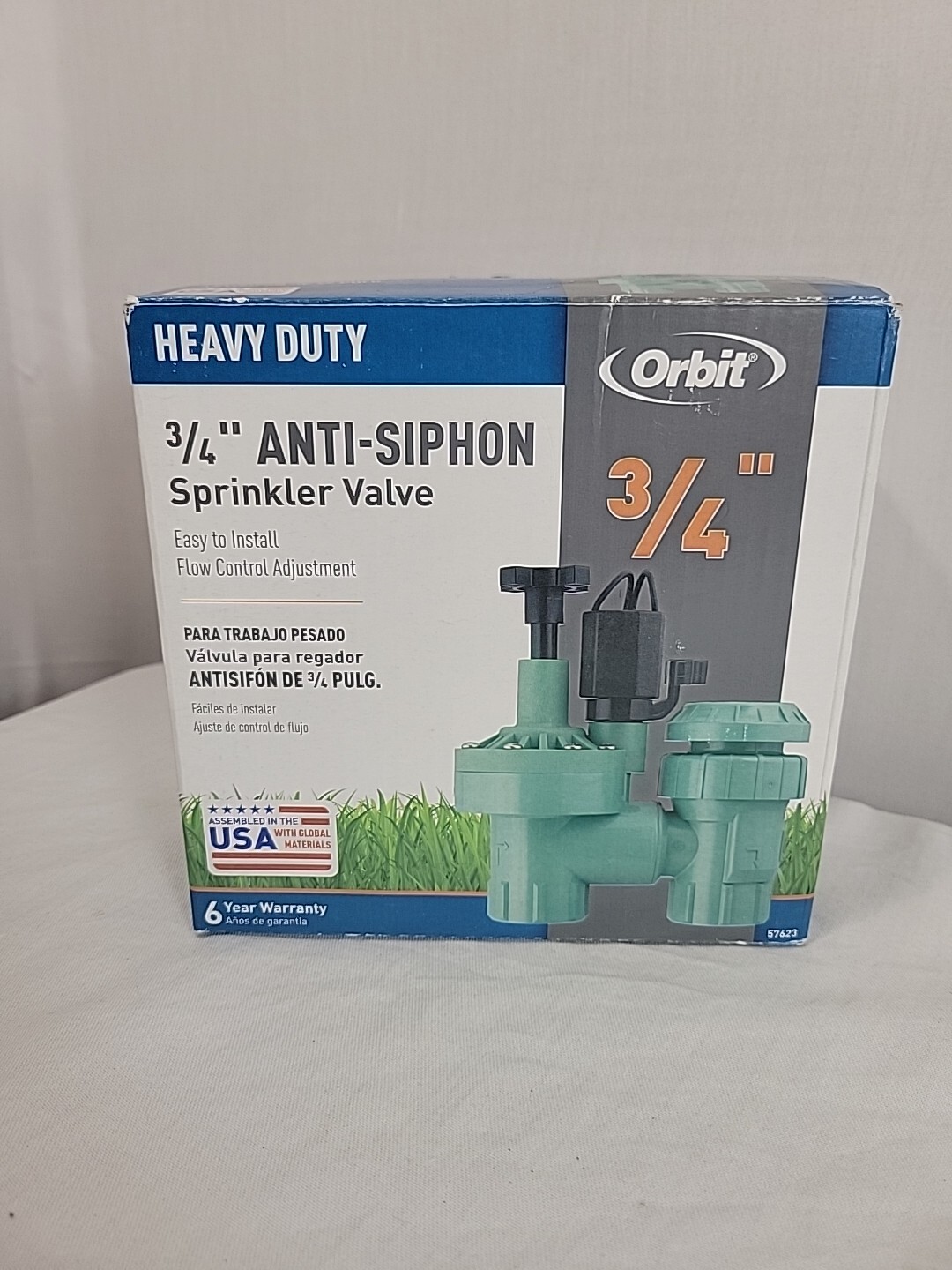 Orbit 3/4 inch Anti-Siphon Sprinkler Valve, 57623-20 | eBay