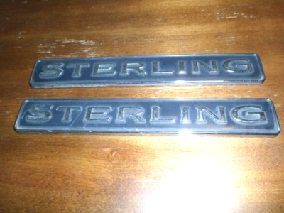 Sterling Emblem Pair | eBay