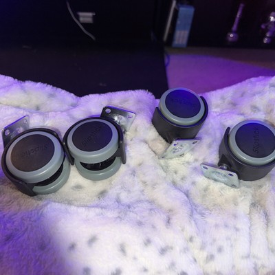 Slipstick Cb681 2 Inch Floor Protector Rubber Caster Wheels (Set Of 4 ...