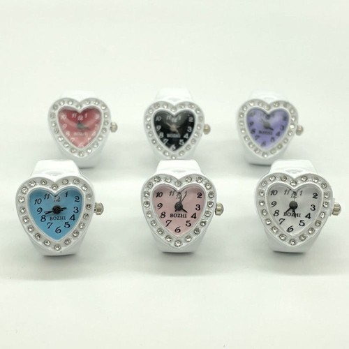 Gift Ring Watch Digital Watch Round Quartz Finger Rings Elastic ...