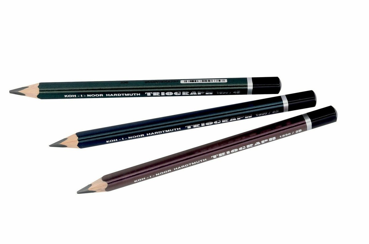 Artists Sketching Pencils Koh-i-noor Triograph Pencils - 6 Pack ...
