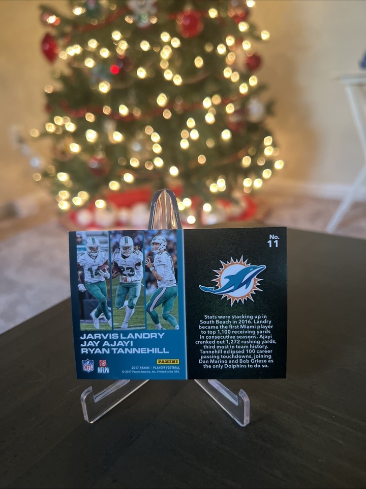 2017 Panini Playoff #11 Landry / Ajayi / Tannehill Flea Flicker Miami ...
