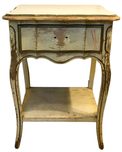 Vintage Wood Dixie French Provincial Nightstand Side End Table Heavy ...