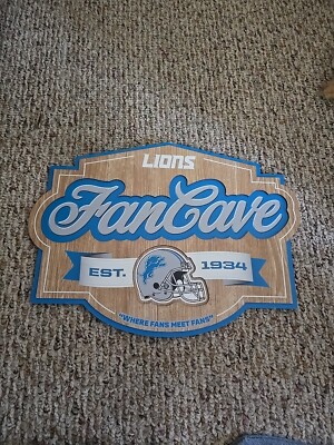 YouTheFan NFL Detroit Lions Fan Cave Sign | eBay