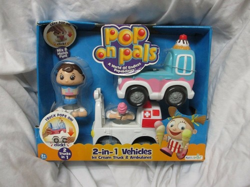 Pop On Pals - Ice Cream / Ambulance Play Set | eBay