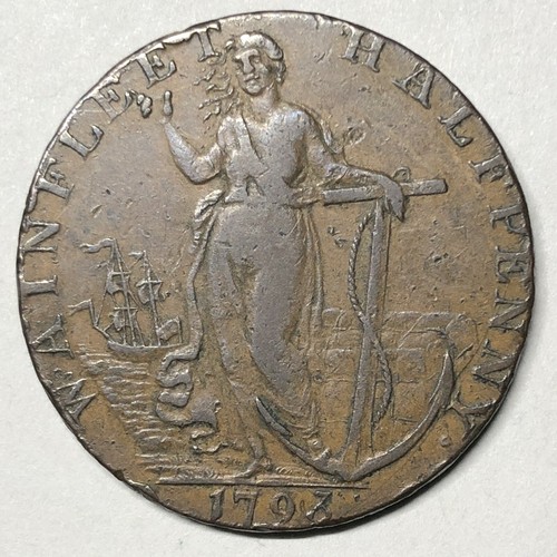 1793 Wainfleet Half Penny Token Conder | eBay