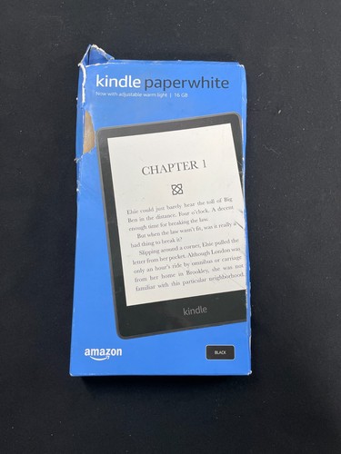 Amazon Kindle Paperwhite Black 6.8 Display Adjustable Warm Light eBook ...