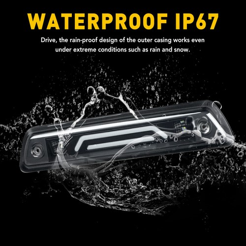 For 09-14 FORD F150 3rd Third Brake Light LED Smoke Rear Reverse Tail ...