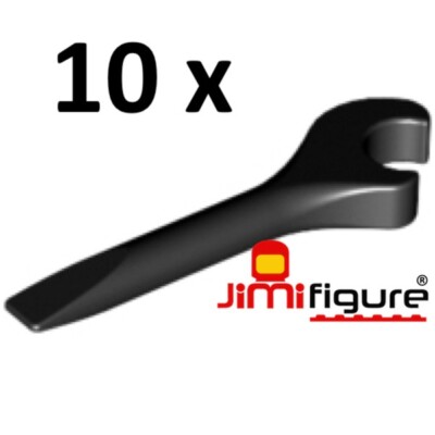 NEW 10 x LEGO Minifigure Utensil Tool Spanner Wrench Screwdriver Black ...