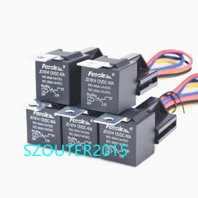 5PCS JD1914 Automotive Relay With Socket 24V 40A 5PINS Relay and Socket ...