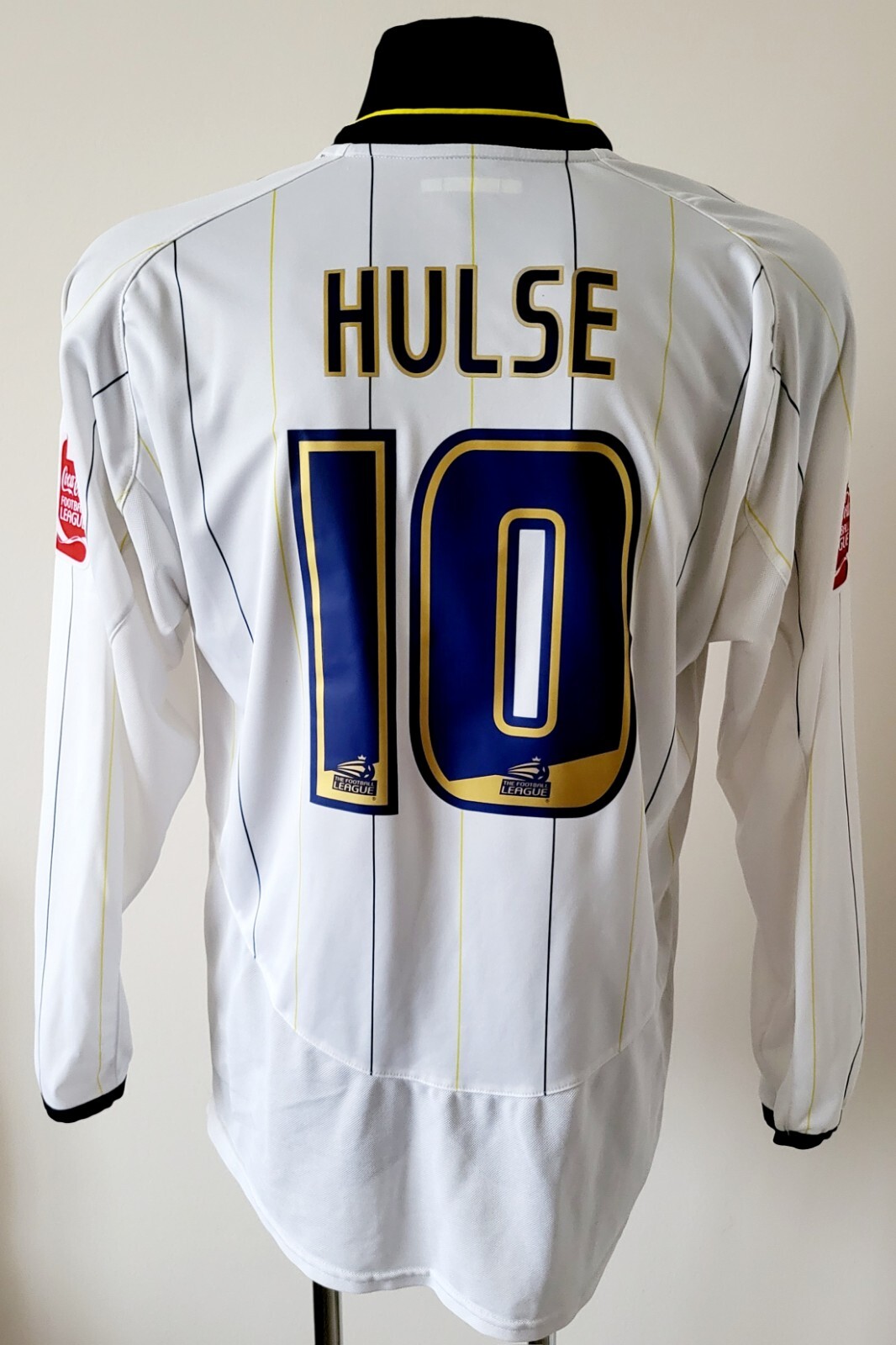 Leeds United 2005 - 2006 Home football Admiral jersey #10 Hulse size ...