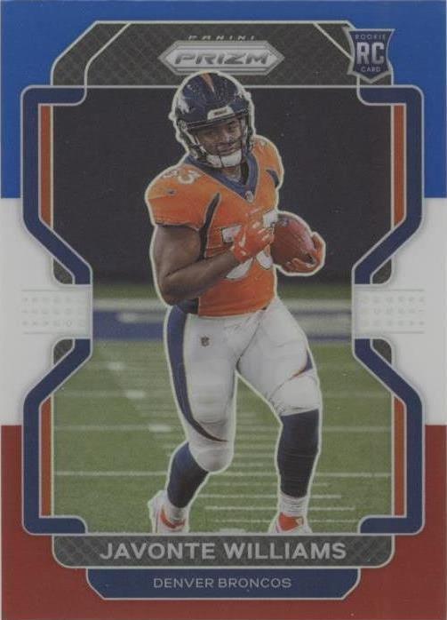 2021 Panini Prizm - Rookie Javonte Williams #345 Red White & Blue Prizm ...