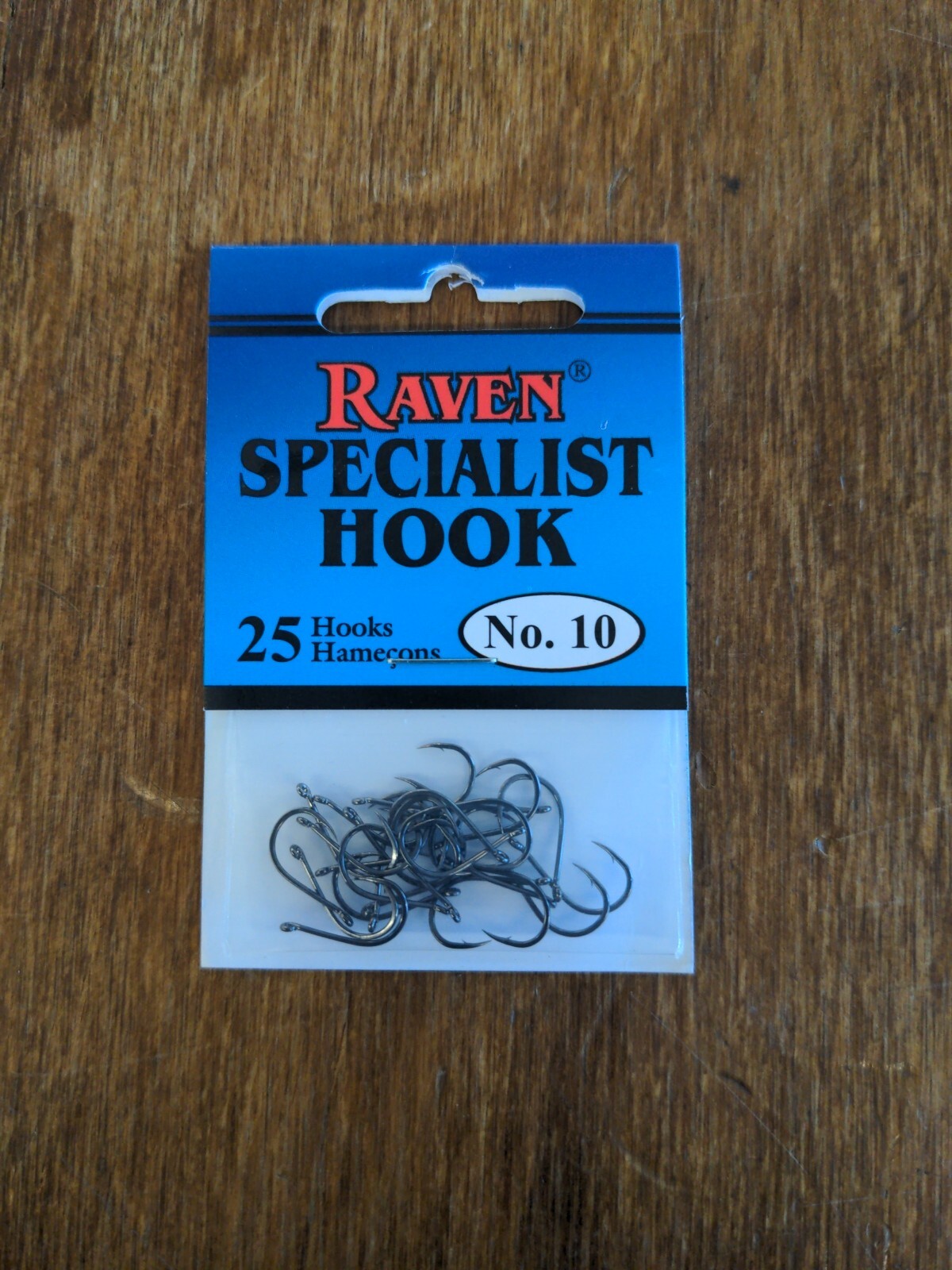 RAVEN SPECIALIST BLACK FISHING HOOKS PACK OF 25 SIZES 10 | eBay
