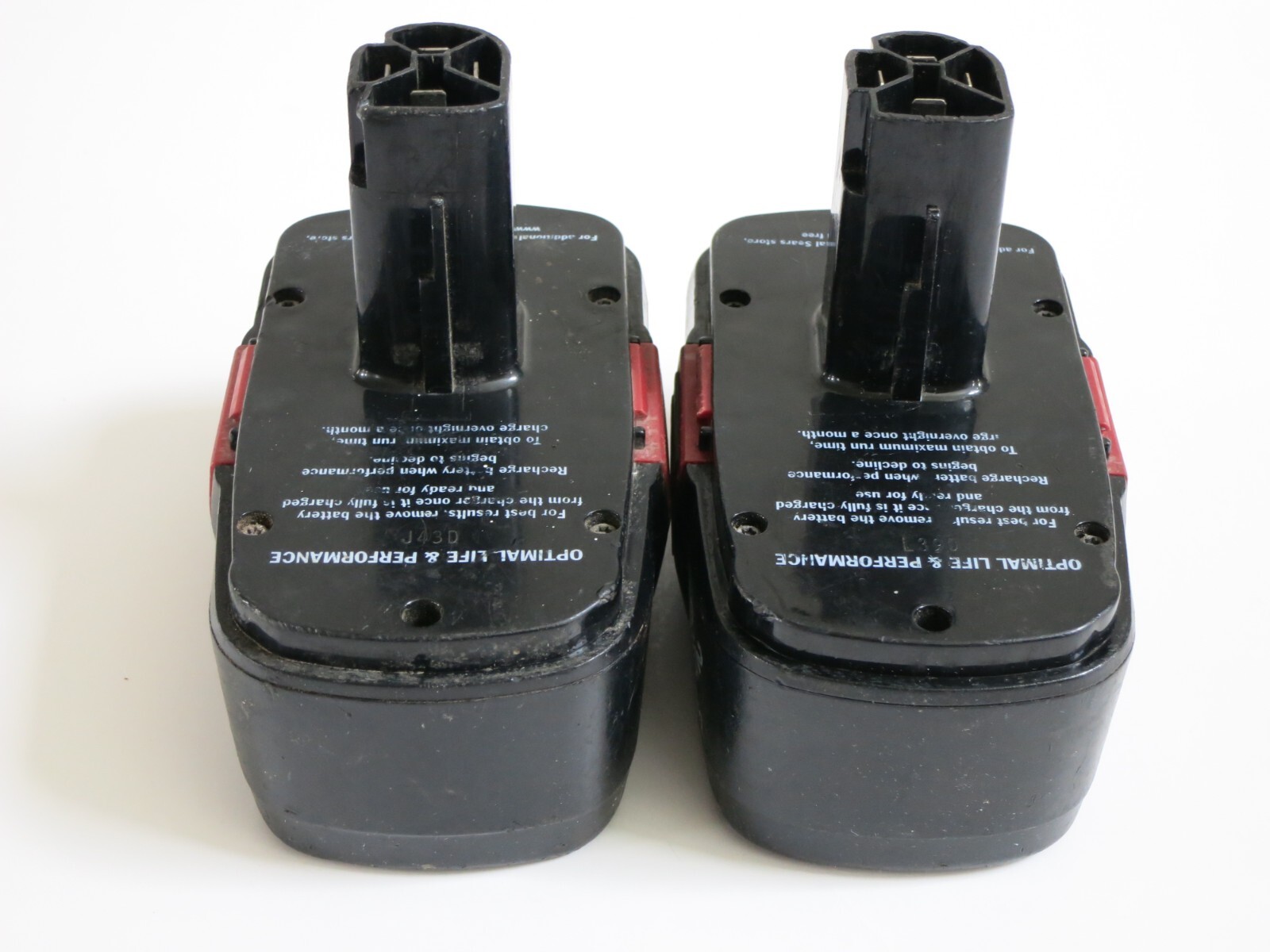 Lot of 2x Genuine Craftsman DieHard 19.2 Volt C3 Batteries 130279005 ...