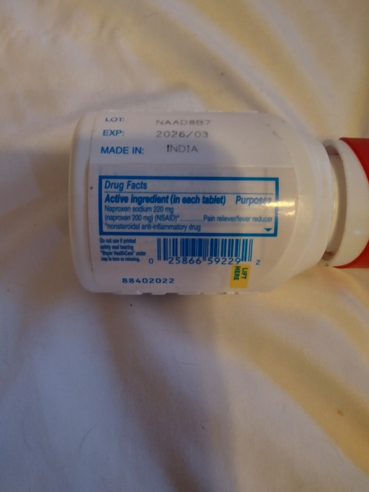 Aleve Gelcaps with Easy Open Arthritis Cap, Naproxen Sodium, Arthritis ...