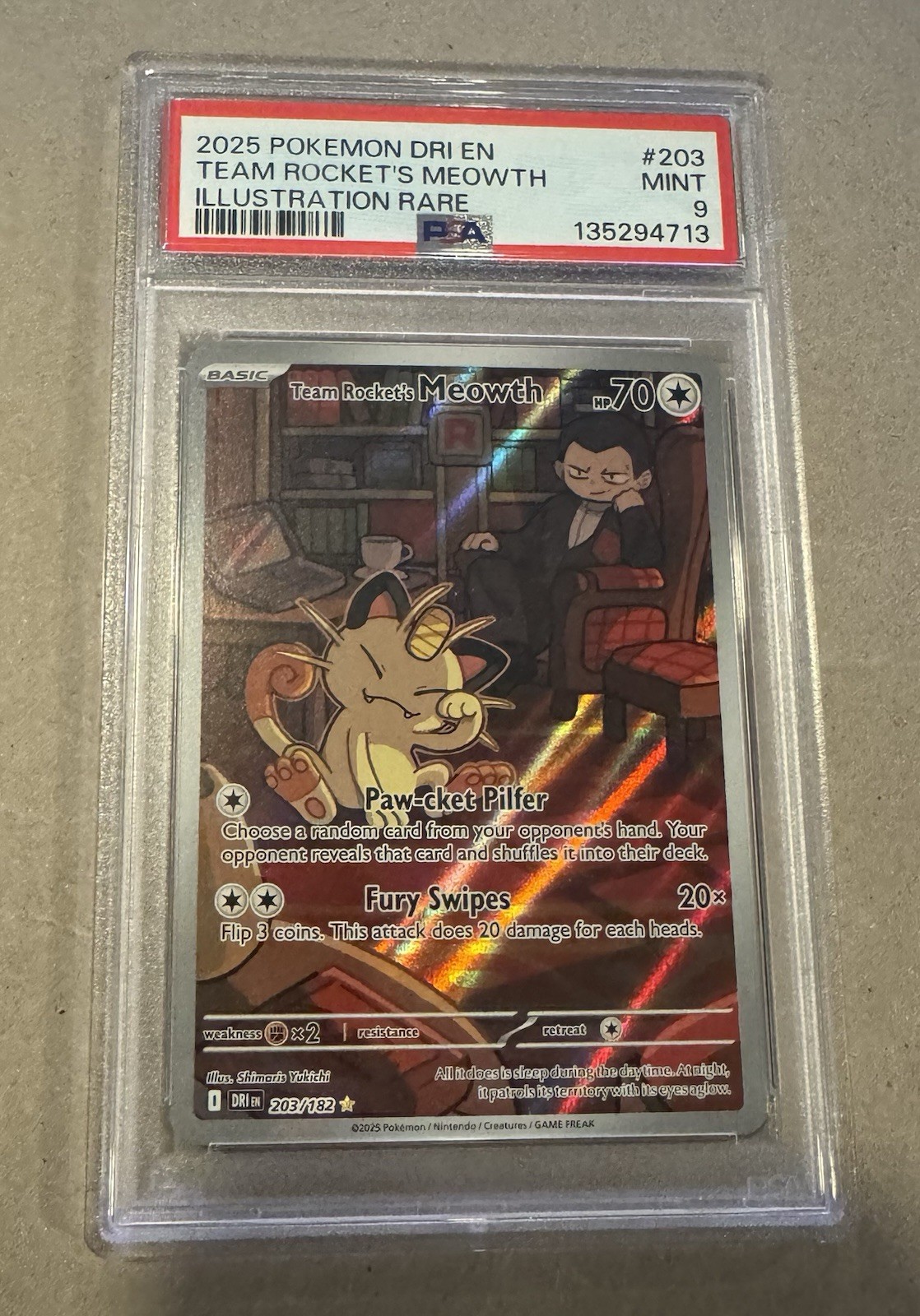 Team Rocket's Meowth 2025 Scarlet & Violet: Destined Rivals #203/182 ...