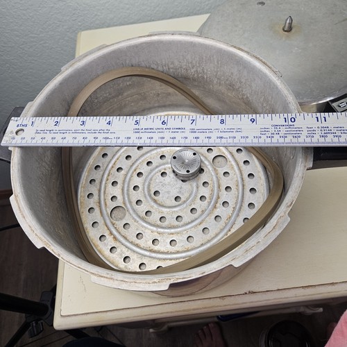 Vintage MIRRO-MATIC Aluminum Pressure Cooker Pot 6 QT Needs Cleaning ...