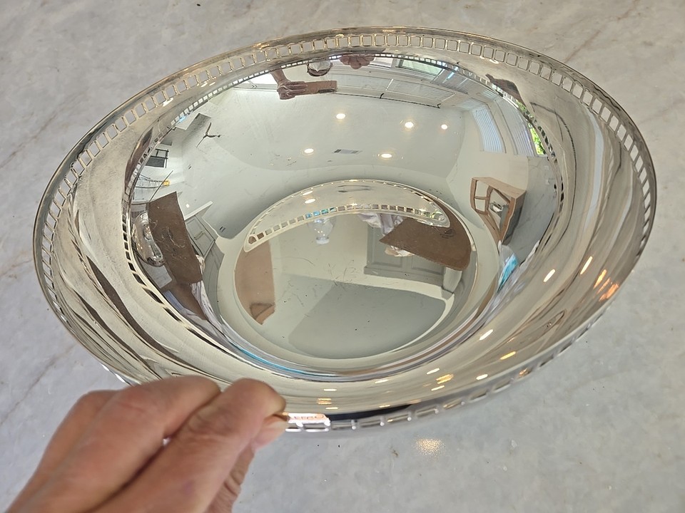 RICHARD MEIER FOR SWID POWELL POST MODERN PERIOD 14" SILVERPLATE ...