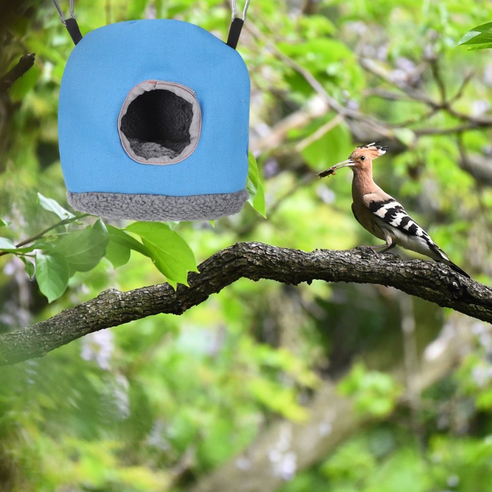 Bird Sleeping Hut Parrot Cozy Nesting Material Holder Parakeet Nests ...