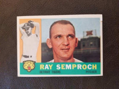 RAY SEMPROCH 1960 TOPPS BASEBALL CARD #286 DETROIT TIGERS | eBay