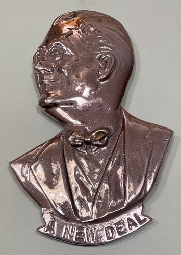 Roosevelt “New Deal” Placard. 6” height x 4” width | eBay