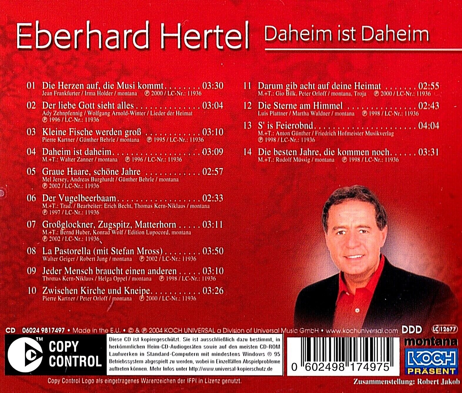 EBERHARD HERTEL Daheim Ist Daheim GERMANY AUSTRIA NEW CD 14 songs ...