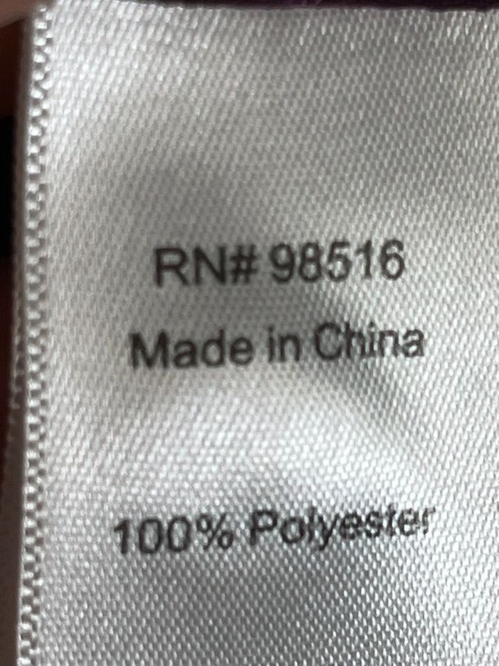 Coldwater Creek Top Women L Purple Sheer Heart Embroidery Feminine ...