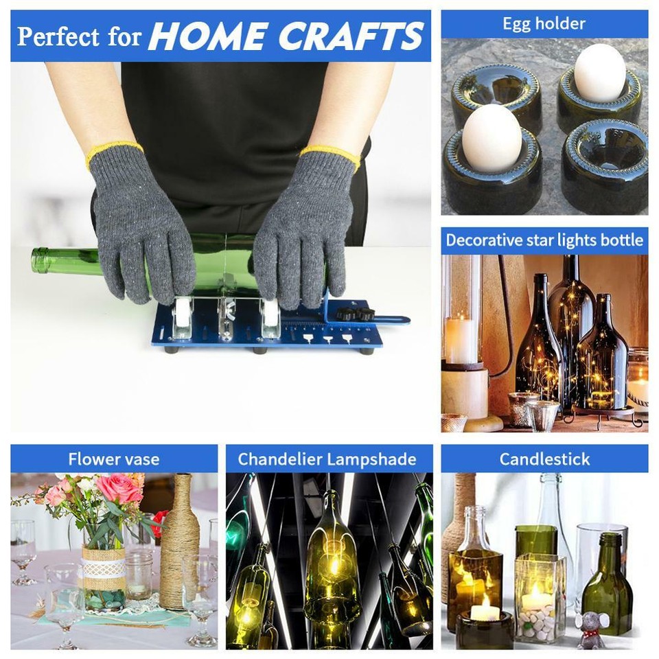 Glass Bottle Cutter Kit Beer Wine Jar DIY Cutting Machine Craft Recycle ...