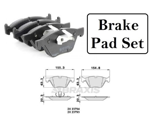 Brake Pad Set Front Discs Set Of 4 For Bmw 5 Series E60 E61 F10 F11 34116763617 | eBay UK