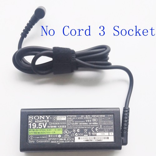 Genuine OEM Laptop Battery Charger For Sony Vaio 19.5V 3.3A Power ...