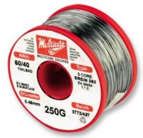 1PC MULTICORE / LOCTITE - 309 60EN 5C 0.5MM R 250G - Solder Wire, 0.02 ...