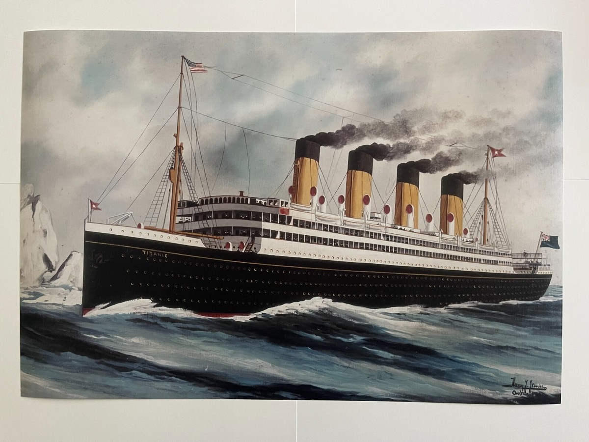Titanic Hitting The Iceberg Picture
