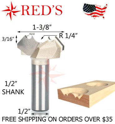 Tideway Carbide PRO LC09082208 1-3/8" DIA Double Dragon Ball 1/2" shank ...