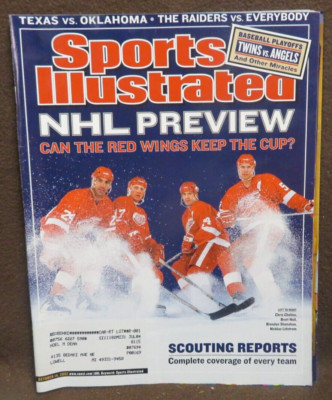 #1933 SPORTS ILLUSTRATED OCTOBER 14 2002 DETROIT REDWINGS CHELIOS HULL ...