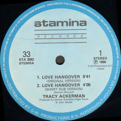 TRACY ACKERMAN - Love Hangover - Stamina | eBay