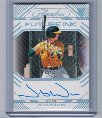 2024 Panini Flawless Jacob Wilson Future Ink Rookie Auto RC #'ed 08/25 ...