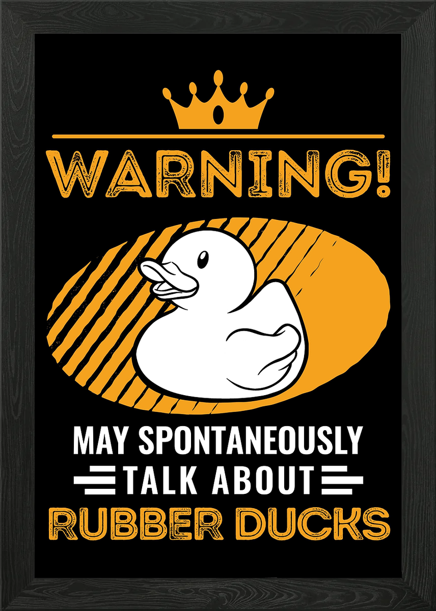 Rubber Duck Bath Duck Framed Wall Art Poster Canvas Print Picture | eBay UK