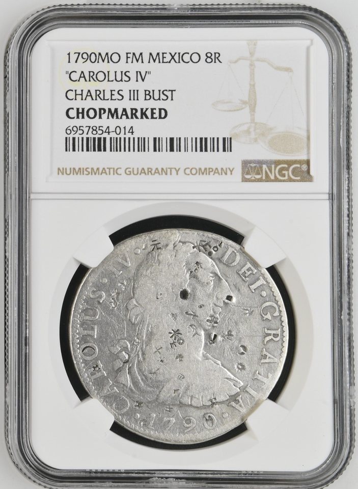 MEX1CO: 1790 - 8 R, Carolus IV/Charles III Transitional, KM107 - NGC ...