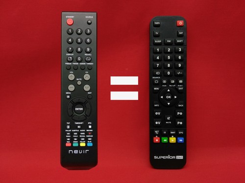 Mando a Distancia REEMPLAZABLE TV LED NEVIR // Modelo TV: NVR-7406-39HD ...