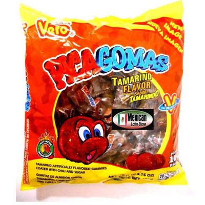 Vero Pica Goma Tamarind GUMMIES (1-Lb 5-oz) 100-pcs bag MEXICAN CANDY ...