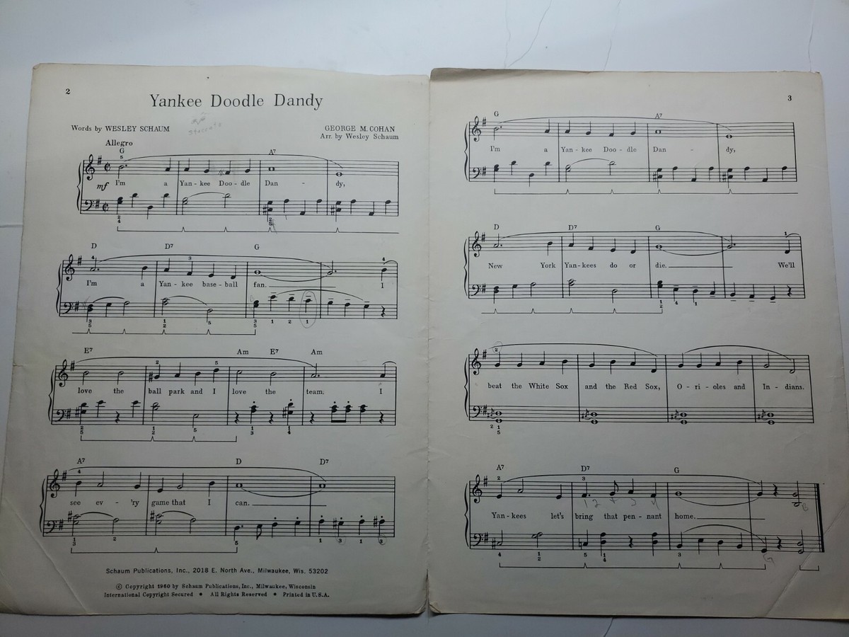 Yankee Doodle Dandy Sheet Music Yankee Doodle For Easy Piano