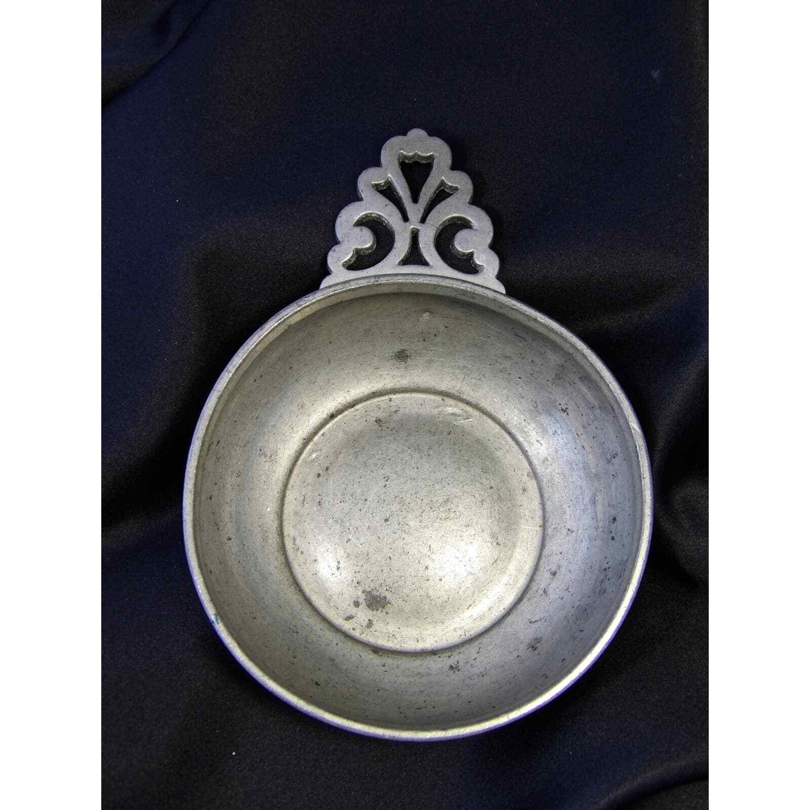 Vintage Pewter Porringer Single Ear Inter. Pewter Company Engraved ...