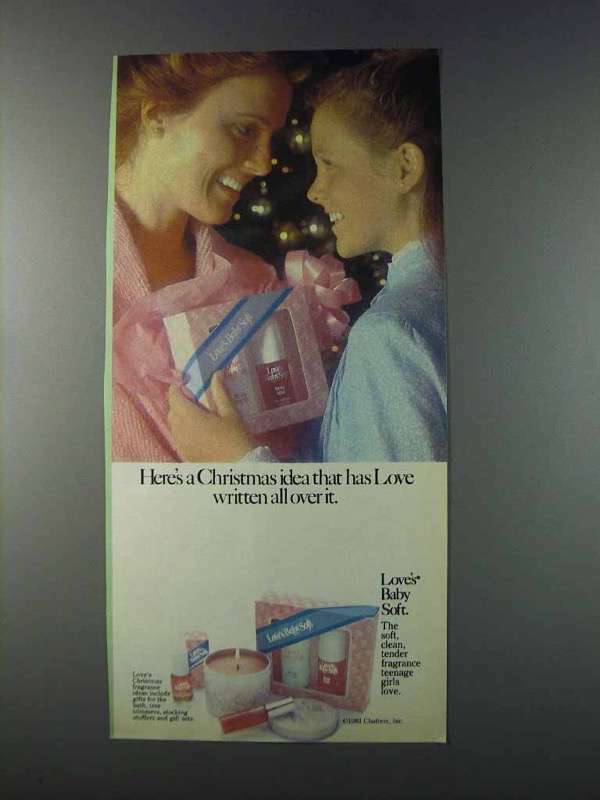 1981 Loves Baby Soft Fragrance Ad - A Christmas Idea | eBay