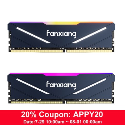 Fanxiang RGB DDR4 RAM Sticks 8GB 16GB 32GB 3600MHz Dual Desktop Memory ...
