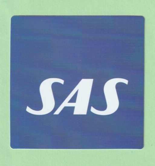SAS Scandinavian Airlines sticker - appr. 8cm x 8cm | eBay