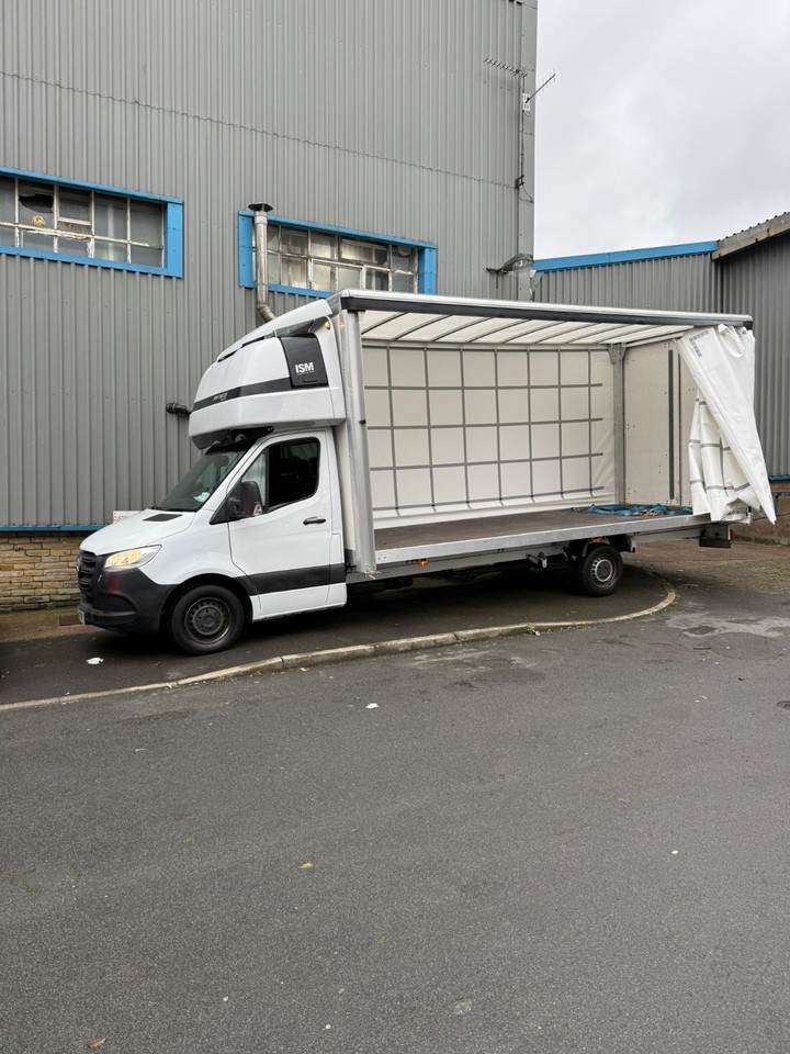 Mercedes Sprinter 20Ft brand new curtainsider body 6.1m Top sleeper ...