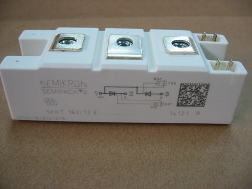 Semikron Skkt 162/12 e dual tiristor Módulo SCR 156a 1200v 7-pin ...